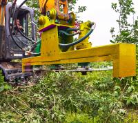 China Zhongju Excavator Hydraulic Saw Head Attachment Wood Cutter Dredge Cutter Head for sale