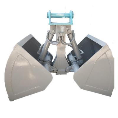 China 6-40Ton Excavator Suitable Spot Lifting Grab with Single Cable and Multi Flap Shell Type for sale