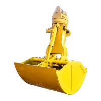 China 6-40Ton Excavator Suitable Spot Lifting Grab with Single Cable and Multi Flap Shell Type for sale