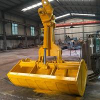 China 6-40Ton Excavator Suitable Spot Lifting Grab with Single Cable and Multi Flap Shell Type for sale