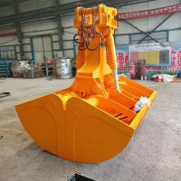 China 6-40Ton Excavator Suitable Spot Lifting Grab with Single Cable and Multi Flap Shell Type for sale
