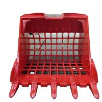 China Customized 560 Excavator Attachment Hydraulic Excavator Skeleton Bucket With Wear Resistant Steel Plate for sale