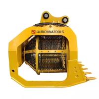 China Latest Design Rotary Screening Bucket Product for 25ton Adaptor Excavator for sale