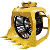 China Hydraulic Excavator Rock and Soil Screening Bucket with NM400 Wear-resistant Material for sale