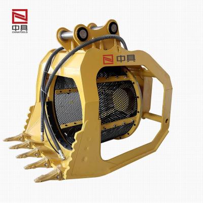 China 2m3 Bucket Capacity Mini Excavator Rotary Screening Bucket for Excavator Spare Parts for sale
