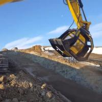 China Construction Machine Excavator Screen Bucket With Rotating Screen And 0.5-2.4m3 Capacity for sale