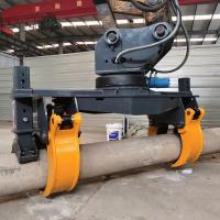 China Powerful 25 Mpa Electric Pole 1300kg Excavator Rotating Grab / Setter Grapple for sale