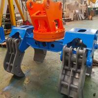 China Diesel Oem Rotating Grapple For Excavator Handing Wire Pipe Pole Handler 13-15ton Excavator Setter for sale