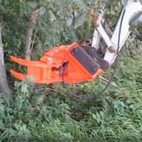 China Stump Removal with 186 KG Hydraulic Excavator Tree Shears Max. Grapple Opening 455mm for sale