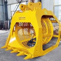 China 2023 Excavator Rotary Hydraulic Screening Bucket For Excavator Suitable 1t-40t Excavator for sale