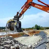 China 3.6m3 Capacity Excavator Rotating Screening Bucket for Versatile Material Screening for sale