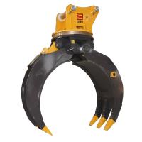 China Hyundai Hydraulic Rotating Log Forest Excavator Wood Grab Max open 800-2600mm Load Wood for sale
