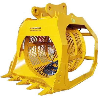 China Excavator Hydraulic Rotating Screening Bucket for Home Other Suitable Excavator ton for sale