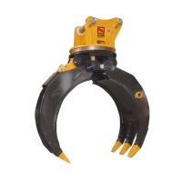 China Customer Required Mechanical Hydraulic Excavator Rotator Grapple For Construction Works for sale