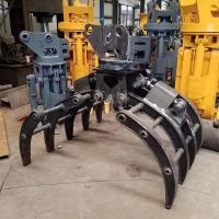 China Load Wood with 360 Degree Rotary Hydraulic Sorting Grapple Mini Excavator Timber Grab for sale