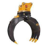China Load Wood with 360 Degree Rotary Hydraulic Sorting Grapple Mini Excavator Timber Grab for sale