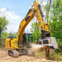 China 760 KG Mini Excavator Attachment Skid Steer Forestry Mulcher with 600mm Rotor Length for sale