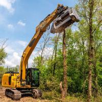 China 760 KG Mini Excavator Attachment Skid Steer Forestry Mulcher with 600mm Rotor Length for sale
