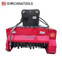 China Hydraulic Excavator Mulcher Attachments 600mm Rotor Length 580-950kg Overall Weight for sale