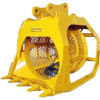 China Excavator Attachments Hydraulic Rotary Screening Bucket with 1.2m3 Capacity for sale