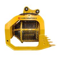 China 8ton Yellow Hitch Rotary Screening Bucket Mini for Excavator in Construction Machinery for sale