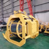 China Construction Machinery 3000 Excavator Attachment Rotating Sieving Bucket With Mesh Screen for sale