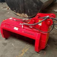 China Hydraulic Flail Mower for 1-30ton Excavator 350KG Weight and Offset Design for sale