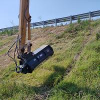 China Hydraulic Flail Mower for 1-30ton Excavator 350KG Weight and Offset Design for sale