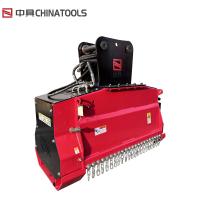 China Offset Flail Mower 1000mm Cutting Width Mini Excavator Rotatory Hydraulic Brush Cutters for sale
