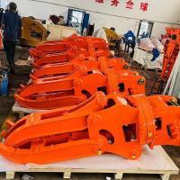 China 1-50 Ton Excavator Hydraulic Rotary Single Cylinder Steel Grapple for Energy Mining for sale