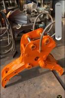 China 550 Excavator Hydraulic Rotating Grab Single Cylinder Grapple For 1-40 Ton for sale