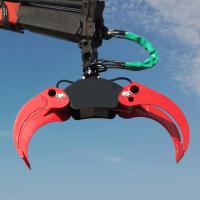 China Forestry Machinery Hydraulic Log Excavator Timber Grab With Quick Hitch For Wood Transportation for sale