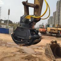 China OEM Hydraulic Log Excavator Wood Grapple / Wood Clamp 5-40ton Excavator for sale