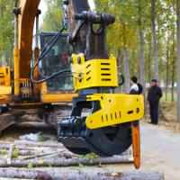 China 10-16Ton Excavator Compatible ZHONGJU Hydraulic Grapple Saw For Grappling And Cutting for sale