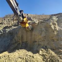 China Construction Machinery Excavator Hydraulic Rotary Drum Cutter For 1-40ton Performance for sale