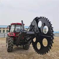 China Speed Ditching Tractor Disc Trencher Machine Ditching Speed 50-500 Meters Tractor Trencher Machine for sale