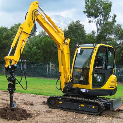 China Customer Required Mini Excavator Hydraulic Hole Drilling Bore Machine with 150mm Metal Blade for sale