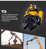 China Excavator Type Hydraulic Vibro Pile Vibratory Pile Driver for Machinery Repair Shops for sale