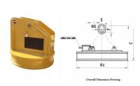 China Electric Powerful Excavator Magnet Attachment with 1-6ton Lifting Capacity Industrial Magnet for sale