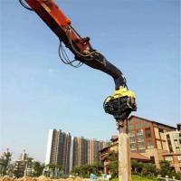 China 800KG Auxiliary Arm Excavator Vibratory Hammer For Long Lasting Pile Installation Hydraulic Vibratory Pile Driver for sale