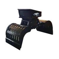 China Precise Stone Sorting Crawler Excavator Stone Grapple Square Sorting Grapple Attachment Black for sale