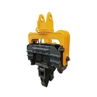 China 800KG Auxiliary Arm Weight Hydraulic Vibrating Pile Driver for Guardrail Pile Driving for sale