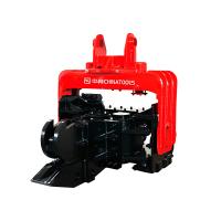 China 800KG Auxiliary Arm Weight Hydraulic Vibrating Pile Driver for Guardrail Pile Driving for sale