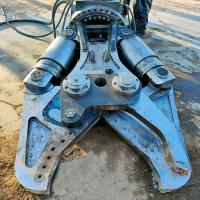 China 560mm Blade Length Excavator Hydraulic Shear Double Cylinder for 3.5 Ton Excavators for sale