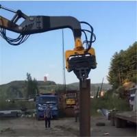 China Professional Excavator Mounted Pile Driver For Bridge Foundation In Machinery Repair Shops for sale
