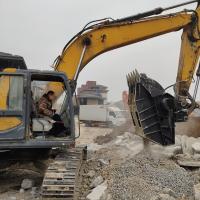 China Excavator Hydraulic Stone Jaw Crusher Bucket And Concrete Rock Crushing Bucket for sale