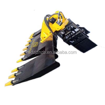 China Railroad Sleeper Excavator Grapple Bucket With 7970 Kg Operation Weight And 114L Tank Volume for sale