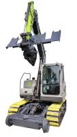 China Railroad Sleeper Excavator Grapple Bucket With 7970 Kg Operation Weight And 114L Tank Volume for sale
