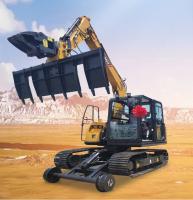 China Railroad Sleeper Excavator Grapple Bucket With 7970 Kg Operation Weight And 114L Tank Volume for sale