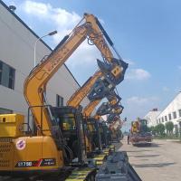 China Railroad Sleeper Excavator Grapple Bucket With 7970 Kg Operation Weight And 114L Tank Volume for sale